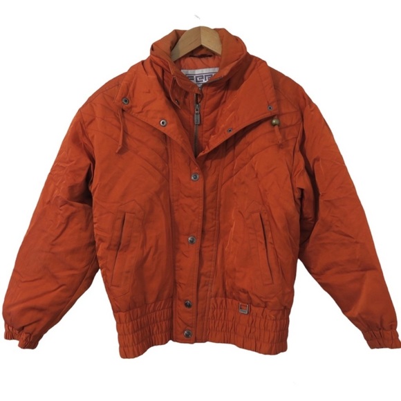 Fera | Jackets & Coats | Vintage Fera Orange Ski Jacket Winter Puffer ...